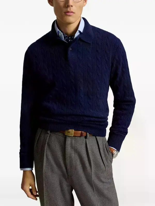 Polo Ralph Lauren Cable-knit Polo-collar Sweater