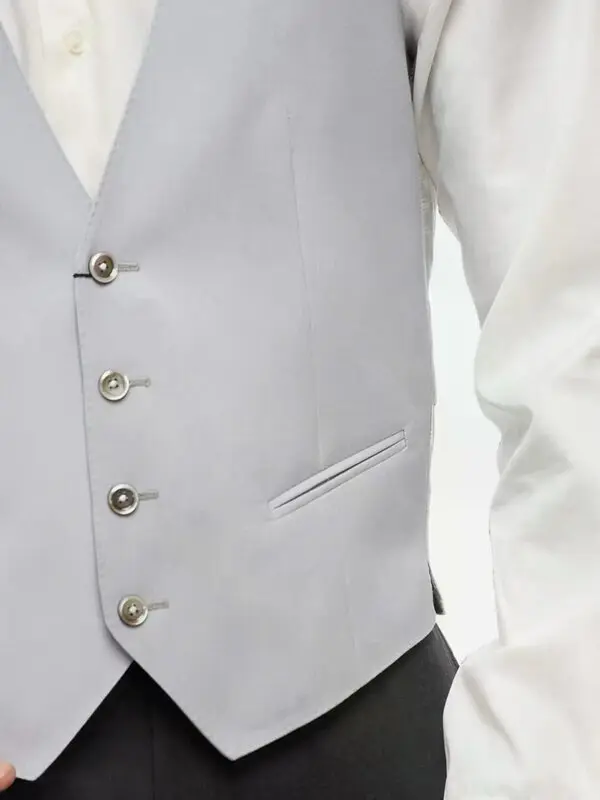 Corneliani Single-breasted Wool Waistcoat