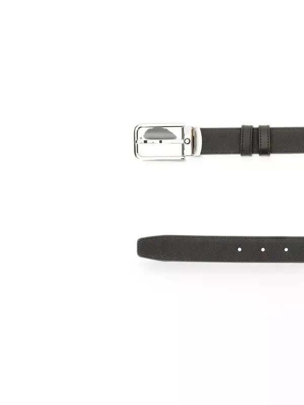 Montblanc Reversible Textured Calf Leather Belt