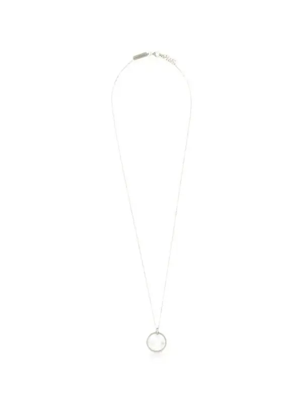 MAISON MARGIELA Numeric Engraved Ring-pendant Necklace - Silver