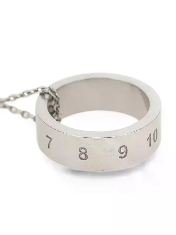 MAISON MARGIELA Numeric Engraved Ring-pendant Necklace