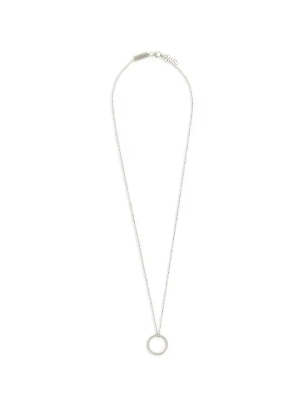 MAISON MARGIELA Numeric Engraved Ring-pendant Necklace - Silver