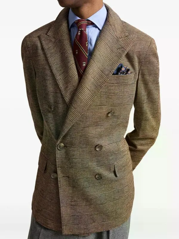 Polo Ralph Lauren Polo Soft Double-breasted Check Jacket