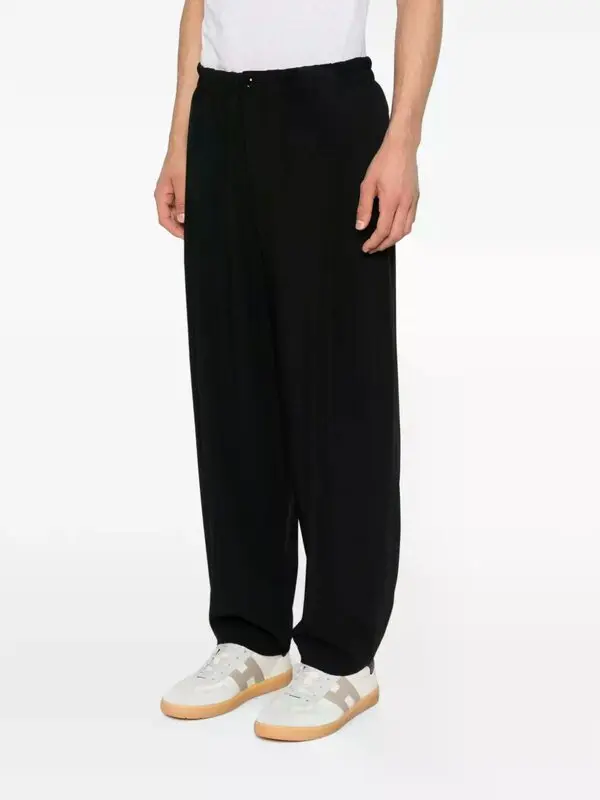 Giorgio Armani Elasticated-waistband Straight-leg Trousers