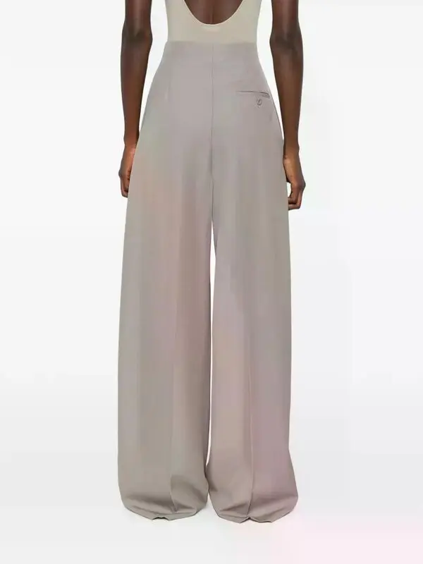 MUGLER Pleated Wide-leg Trousers