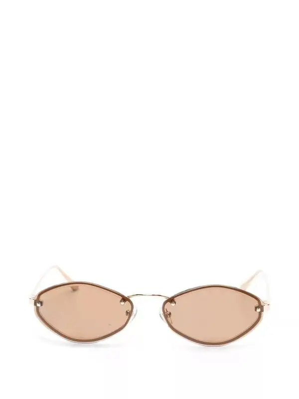 Jacquemus Geometric-frame Sunglasses - Gold