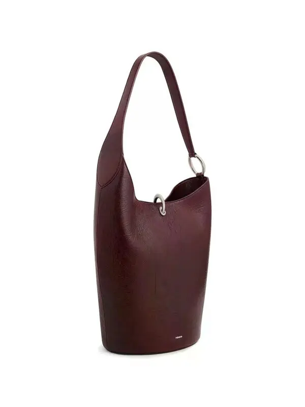 Rabanne Ring Leather Tote Bag - Red