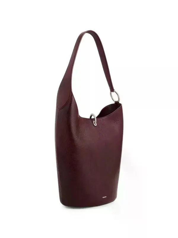 Rabanne Ring Leather Tote Bag - Red