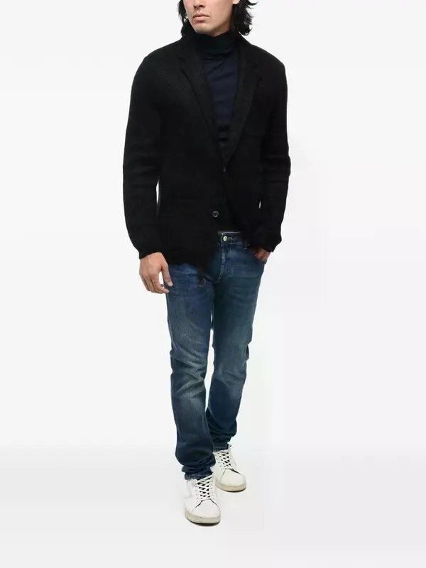 SUN HOUSE Single-breasted Knit Blazer
