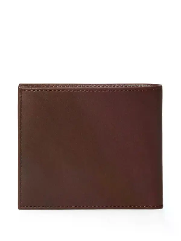 Polo Ralph Lauren Polo Bear Leather Billfold Wallet - Brown
