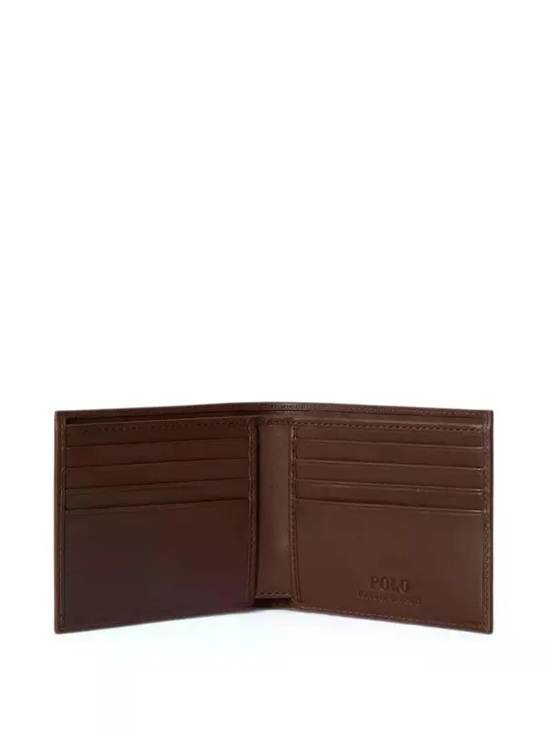 Polo Ralph Lauren Polo Bear Leather Billfold Wallet