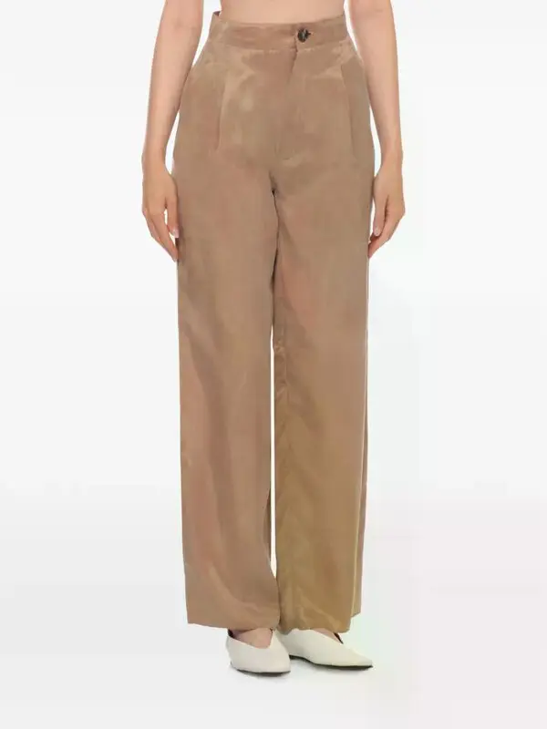 EMME Pleated Wide-leg Trousers
