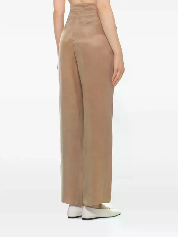 EMME Pleated Wide-leg Trousers