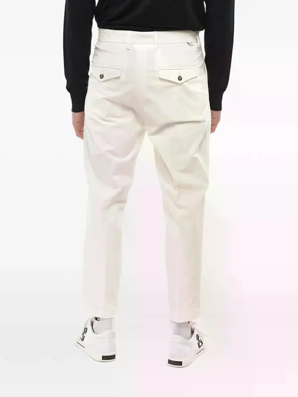 PAOLO PECORA Duomo Pleated-detailing Velour Trousers