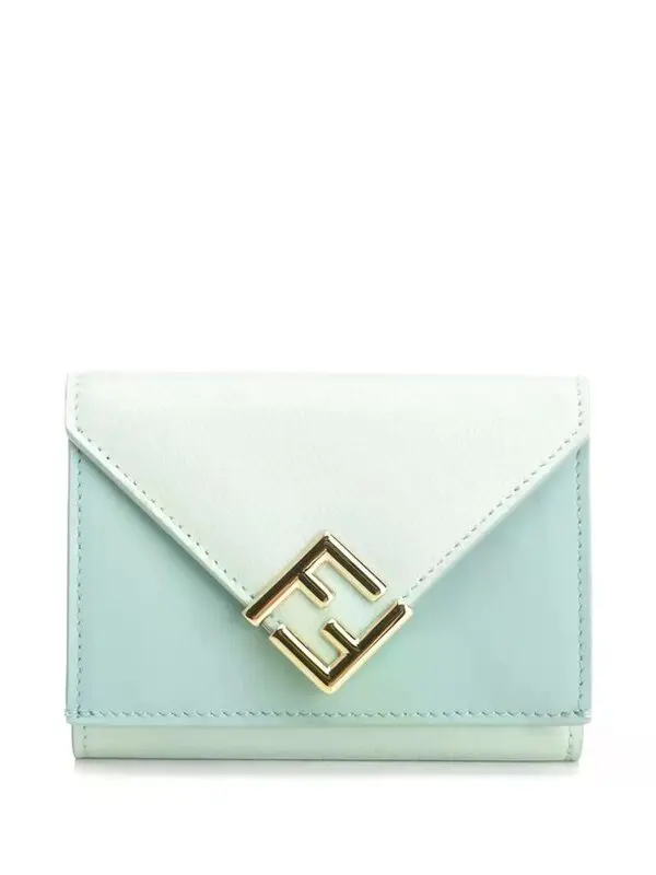 Fendi Ff Diamonds Wallet - Green