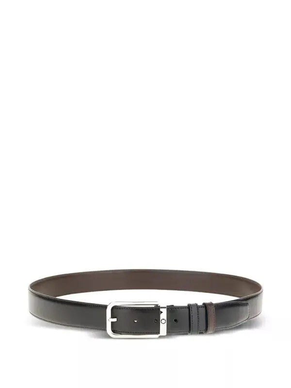 Montblanc Reversible Calf Leather Belt - Black