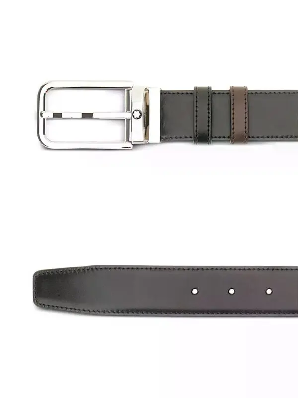 Montblanc Reversible Calf Leather Belt - Black