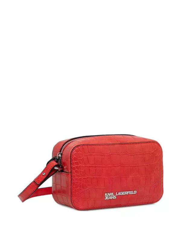 Karl Lagerfeld Croc-effect Crossbody Bag