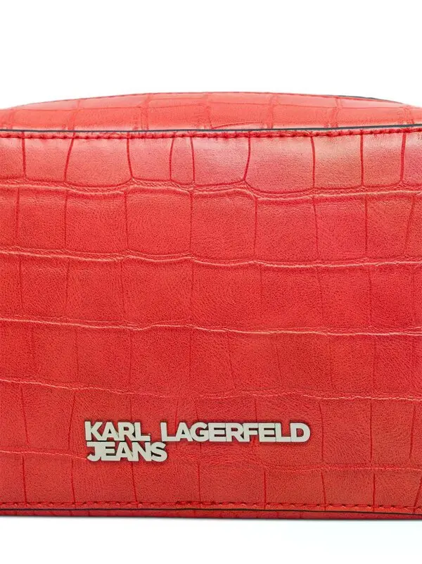 Karl Lagerfeld Croc-effect Crossbody Bag