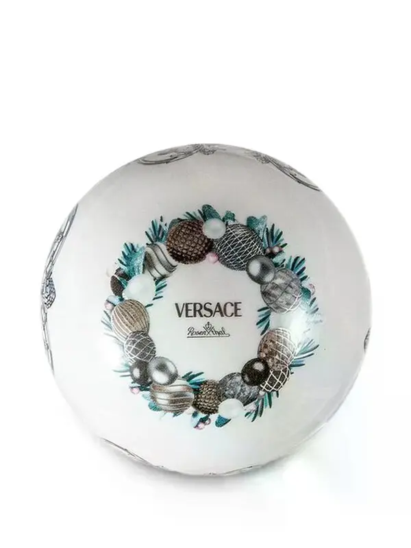 Versace X Rosenthal La Coupe Des Dieux Holiday Ornament - White