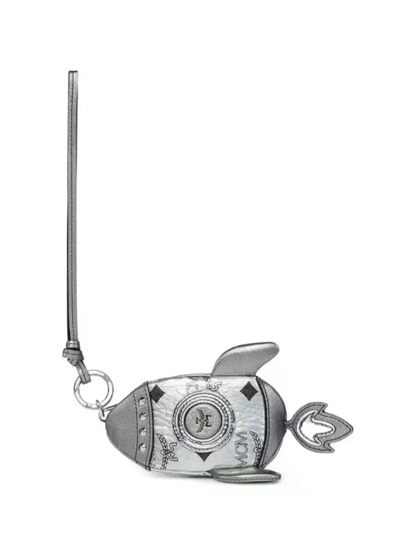 Mcm Visetos Aren Rocket Keyring - Silver