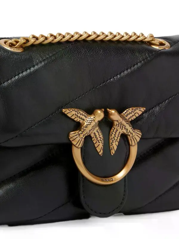 Pinko Quilted Leather Shoulder Bag