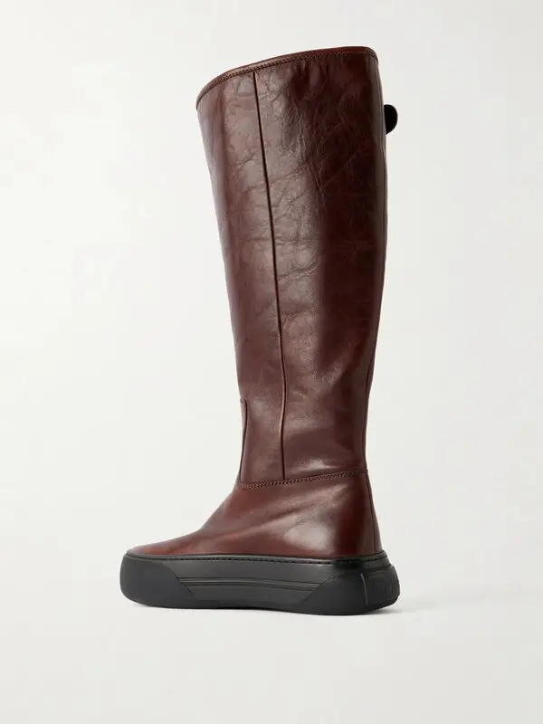 Chloé Delia Leather Knee Boots