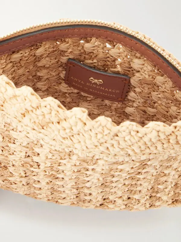 ANYA HINDMARCH Fish Raffia Clutch