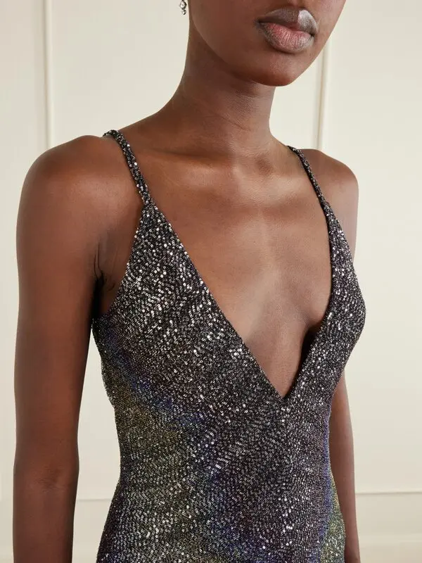 Missoni Embellished Crochet-knit Maxi Dress