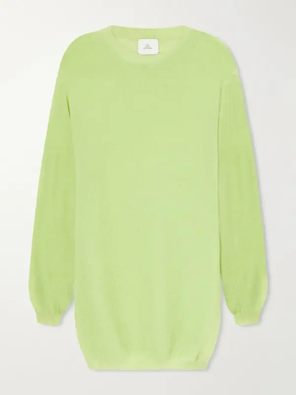 THE ELDER STATESMAN Cashmere Sweatshirt - Green