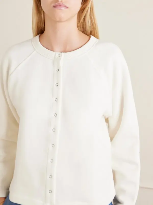 B Sides Cotton-jersey Cardigan