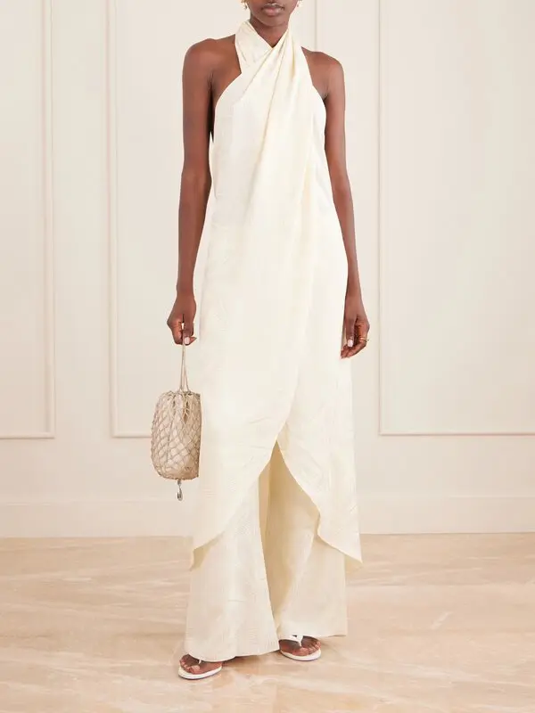 Johanna Ortiz Silent Water Satin-jacquard Tunic