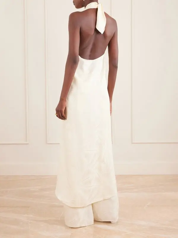 Johanna Ortiz Silent Water Satin-jacquard Tunic
