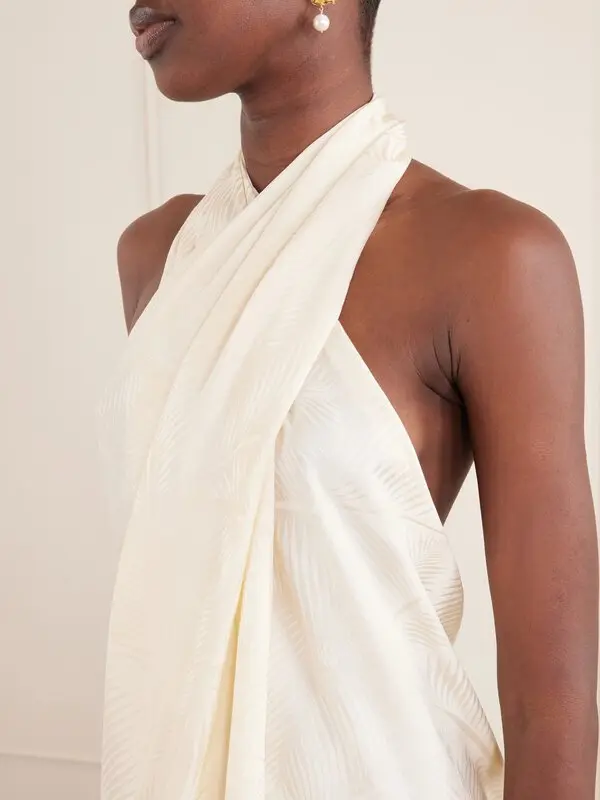 Johanna Ortiz Silent Water Satin-jacquard Tunic