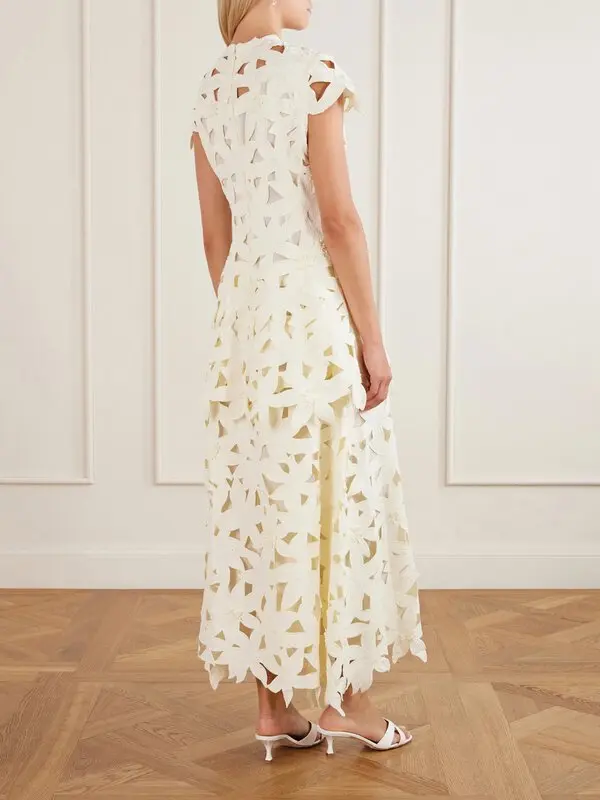 Simkhai Neve Broderie Anglaise Crepe Gown