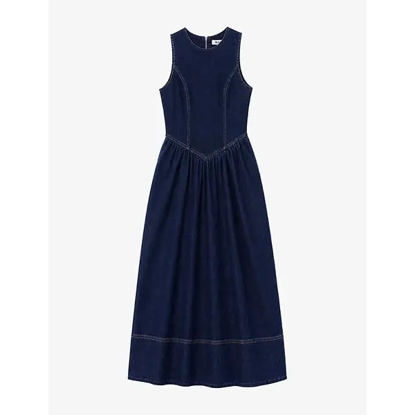 RO&ZO Sleeveless Denim Midi Dress