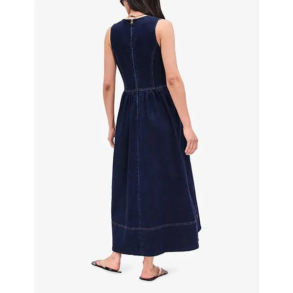 RO&ZO Sleeveless Denim Midi Dress