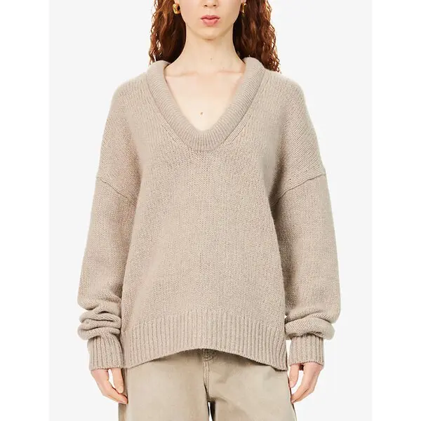 REFORMATION Jonie Cashmere And Wool-blend Jumper