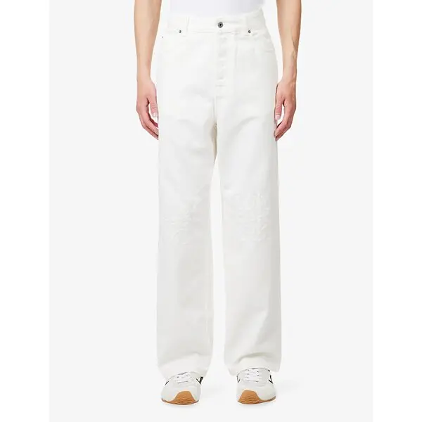 Loewe Anagram-embroidered Denim Jeans