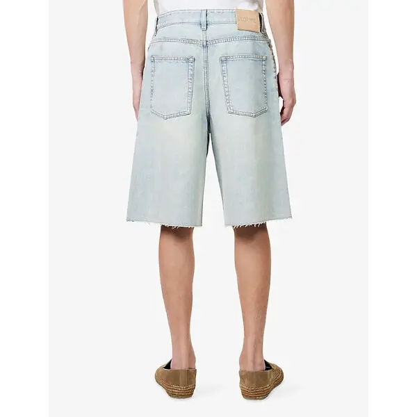 Loewe Anagram-embroidered Denim Shorts