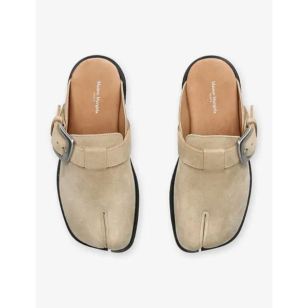 MAISON MARGIELA Tabi Daily Suede Mules - Khaki