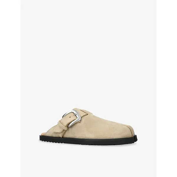 MAISON MARGIELA Tabi Daily Suede Mules - Khaki