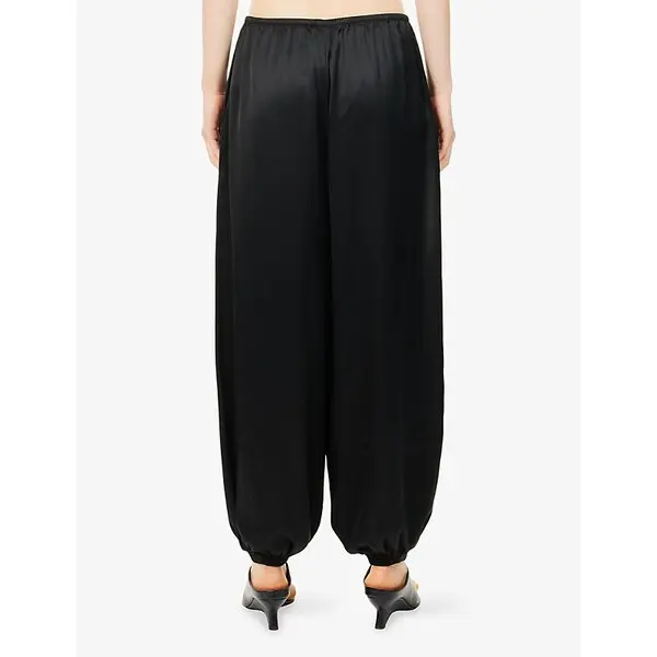 REFORMATION Aven Balloon-leg Satin Trousers