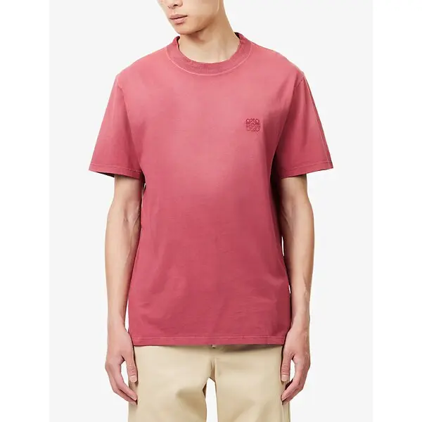 Loewe Anagram-embroide Cotton T-shirt