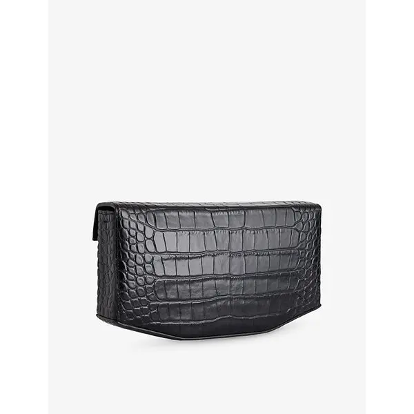 TOTEME Clip Mini Lizard-effect Leather Cross-body Bag