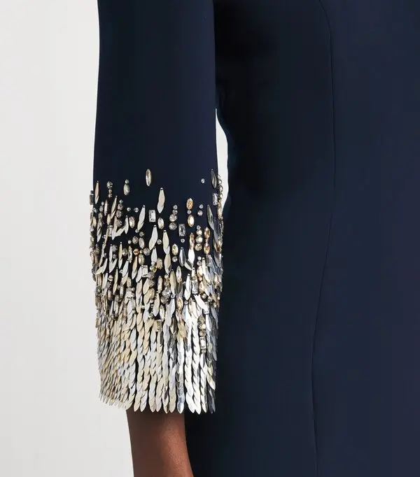 Jenny Packham Anita Embellished Cuff Maxi Dress