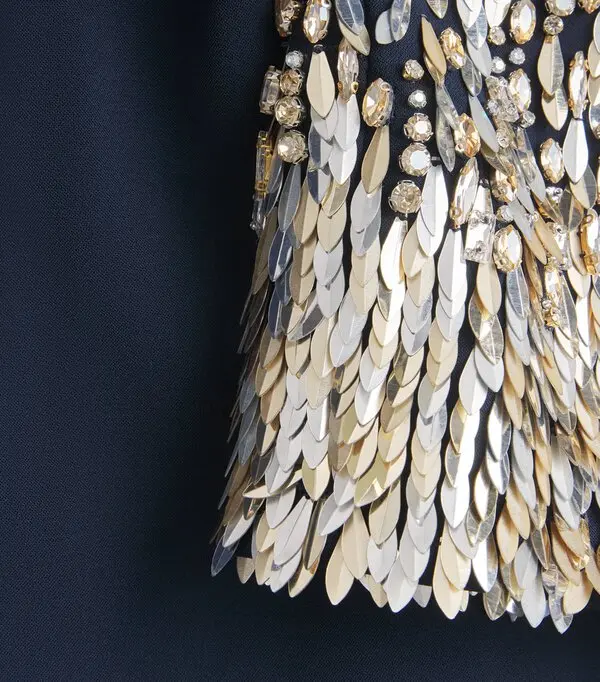 Jenny Packham Anita Embellished Cuff Maxi Dress