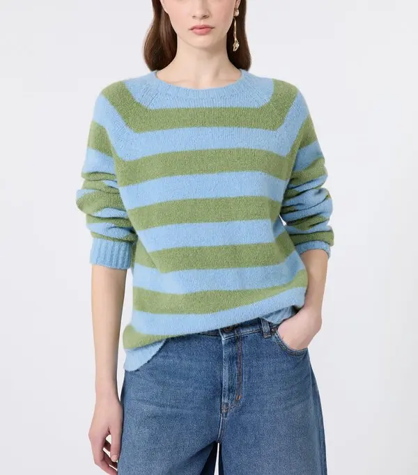 Max Mara Stripe Crew-neck Sweater
