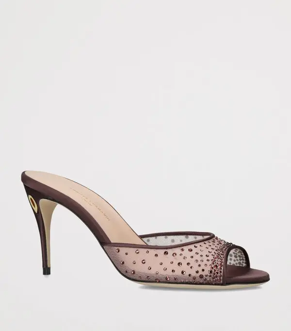 Jennifer Chamandi Lace Guido Mules 85 - Purple