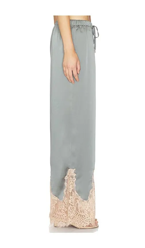 L'Agence Mirel Lace Trim Drawstring Pant In . Also